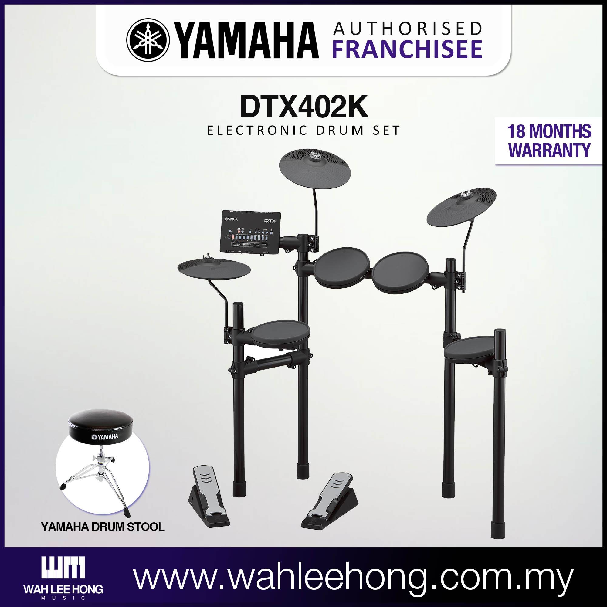 Yamaha Digital Drum DTX402K Electronic Drum Set with Yamaha Drum Stool ...