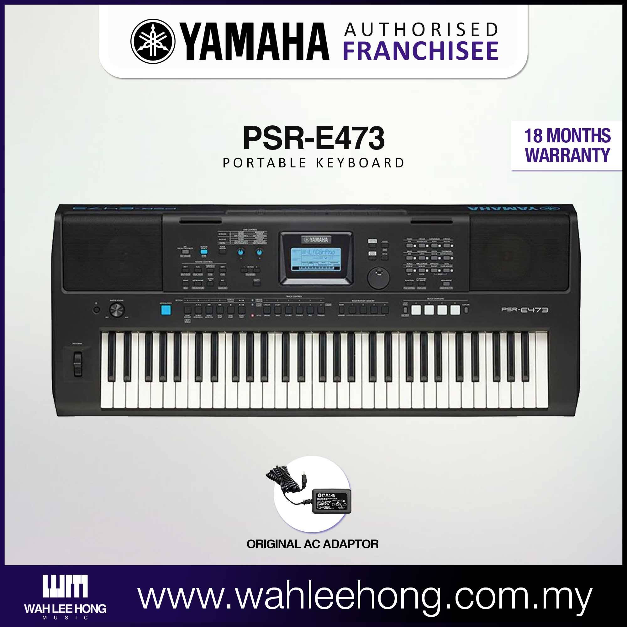 Yamaha PSR-E473 61-Keys Portable Keyboard (PSRE473 / PSR E473)
