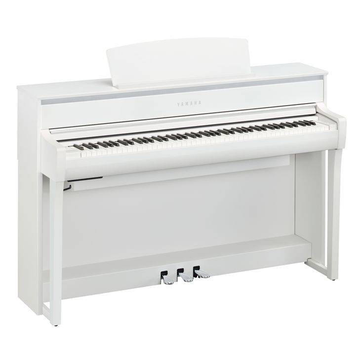 Yamaha Clavinova CLP-775 Digital Piano With Piano Bench - White (CLP775 ...